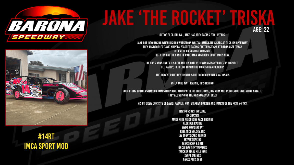 Driver Profiles – Barona Speedway