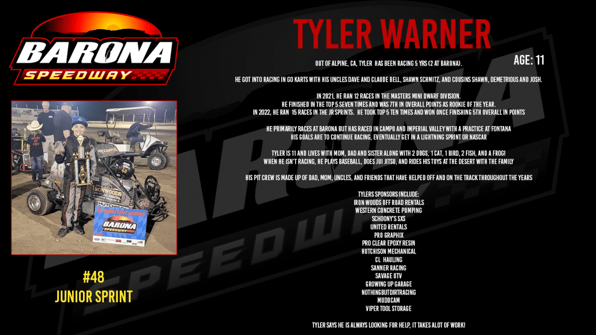 Posts – Barona Speedway