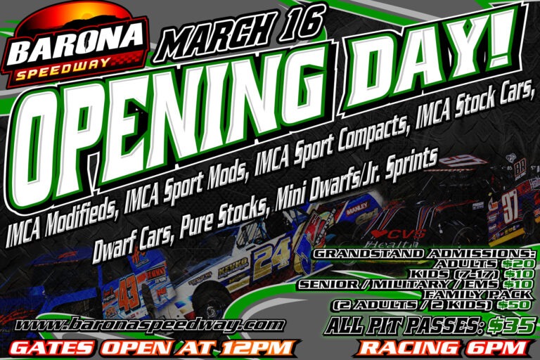 Events from October 12, 2024 – October 25 – Barona Speedway