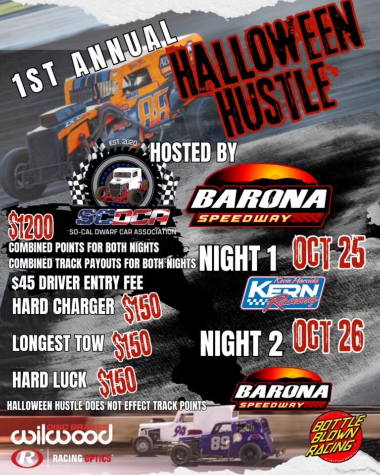 Barona Speedway – 1/4 MILE CLAY OVAL